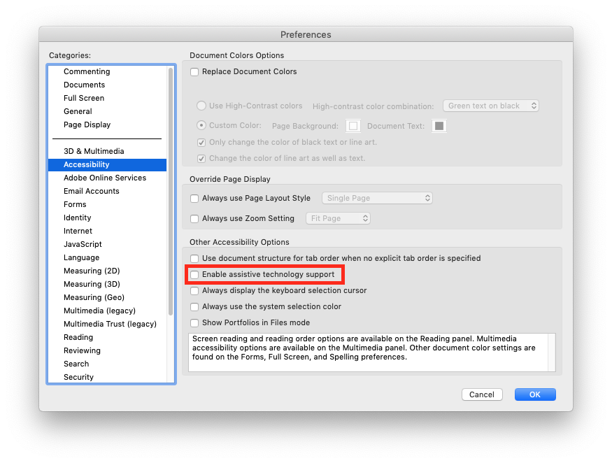 macinteract - Adobe Acrobat optimisation