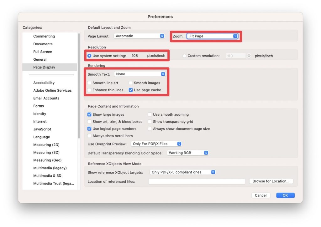 macinteract - Adobe Acrobat optimisation