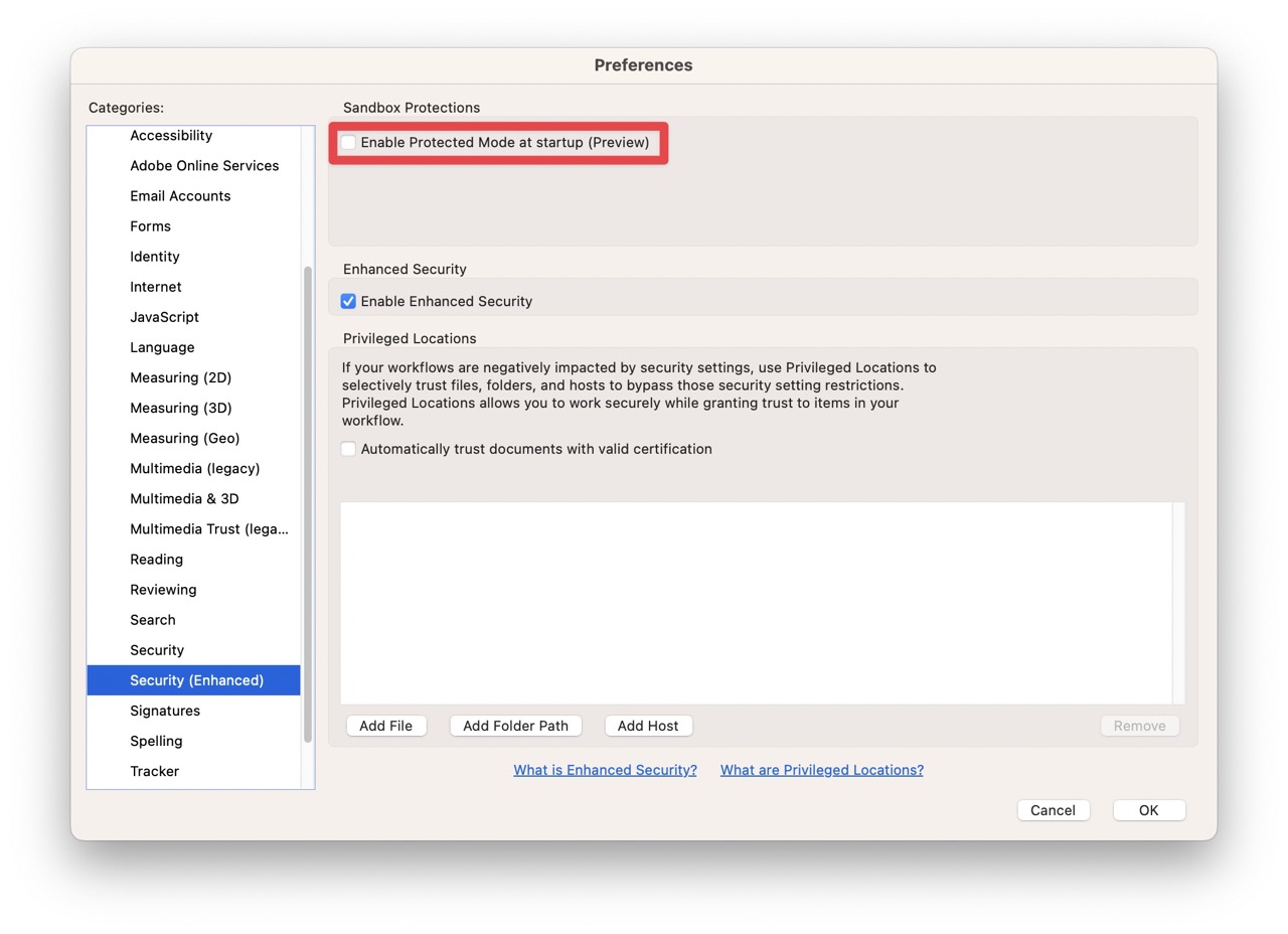 macinteract - Adobe Acrobat optimisation