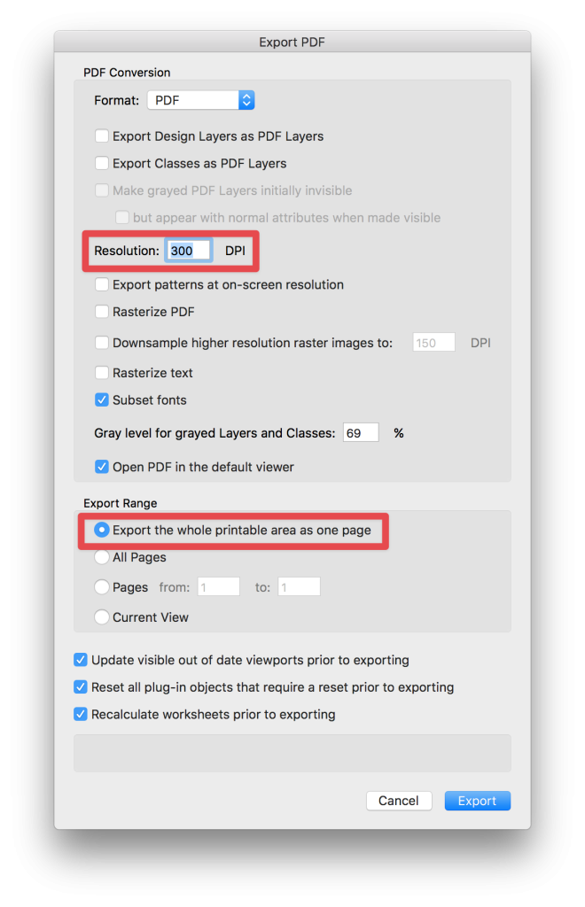 macinteract - Print to Scale