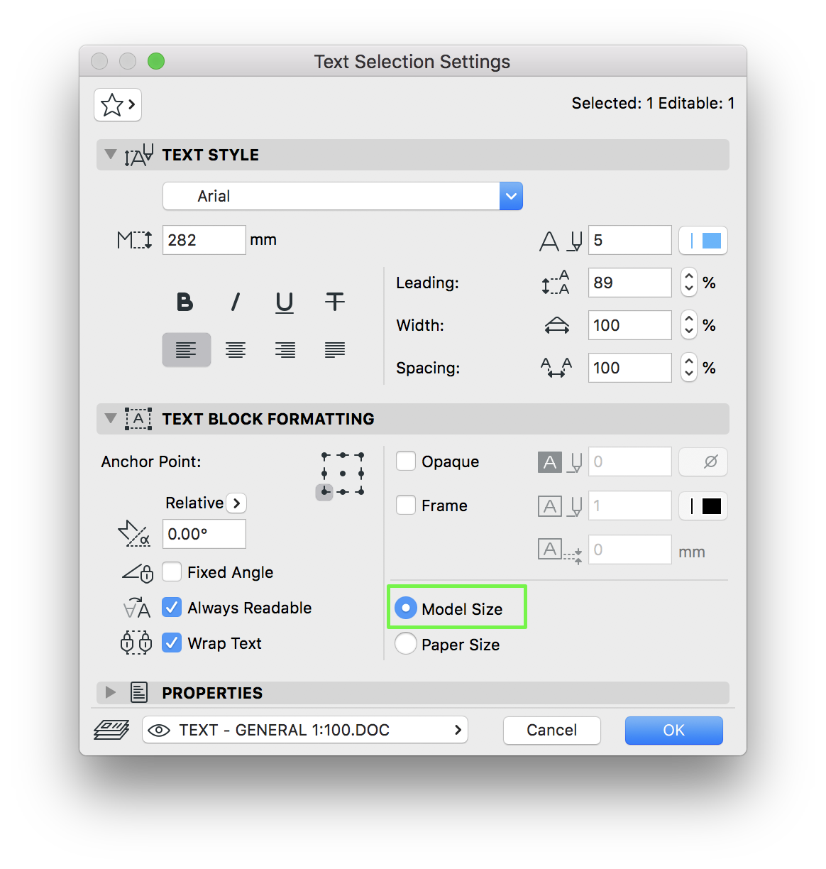 macinteract - Archicad Font Size : points vs mm